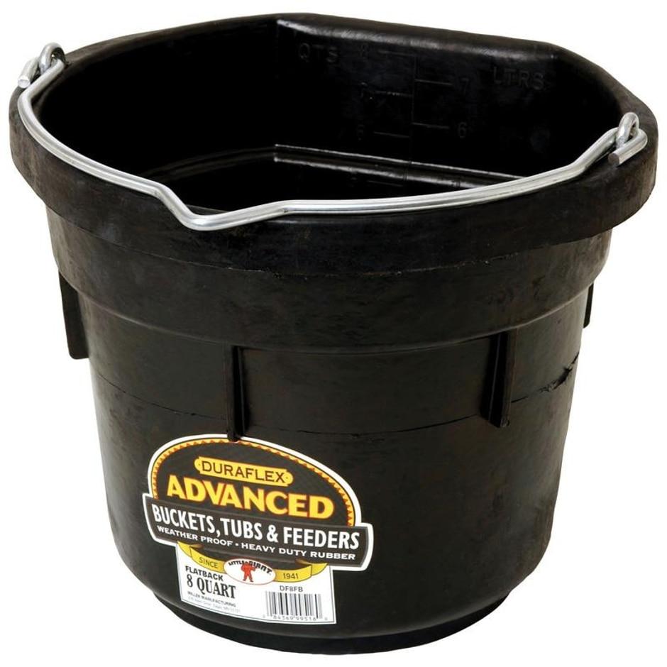 LITTLE GIANT DURAFLEX RUBBER FLAT BACK BUCKET - - Carmine Feed ...